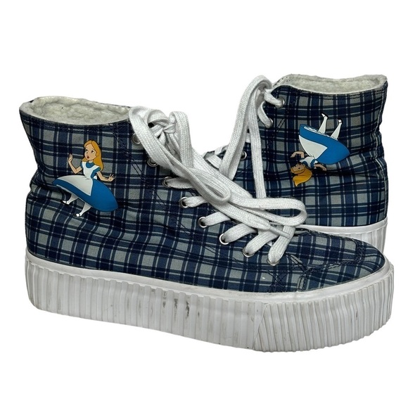 Divided | Shoes | Divided X Disney Alice In Wonderland Plaid Platform ...